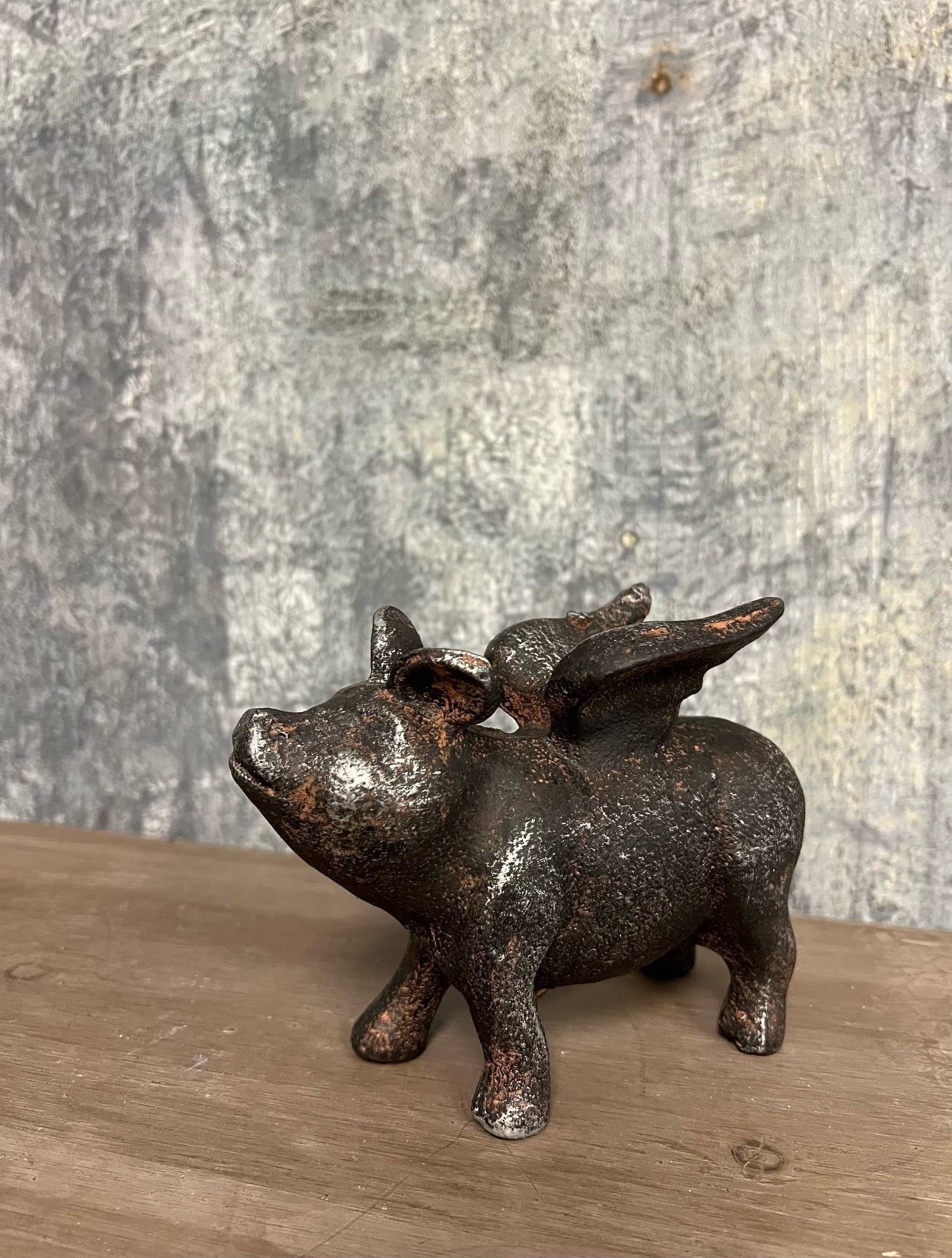 Vagabond Vintage - Cast Iron Flying Pig | The Shoppe at Scroggs Farm